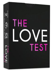 couples games | the love test for valentines day | adult card game & gift for anniversary | date night ideas, relationship building adult games | wedding gift ideas for him & her, women & men