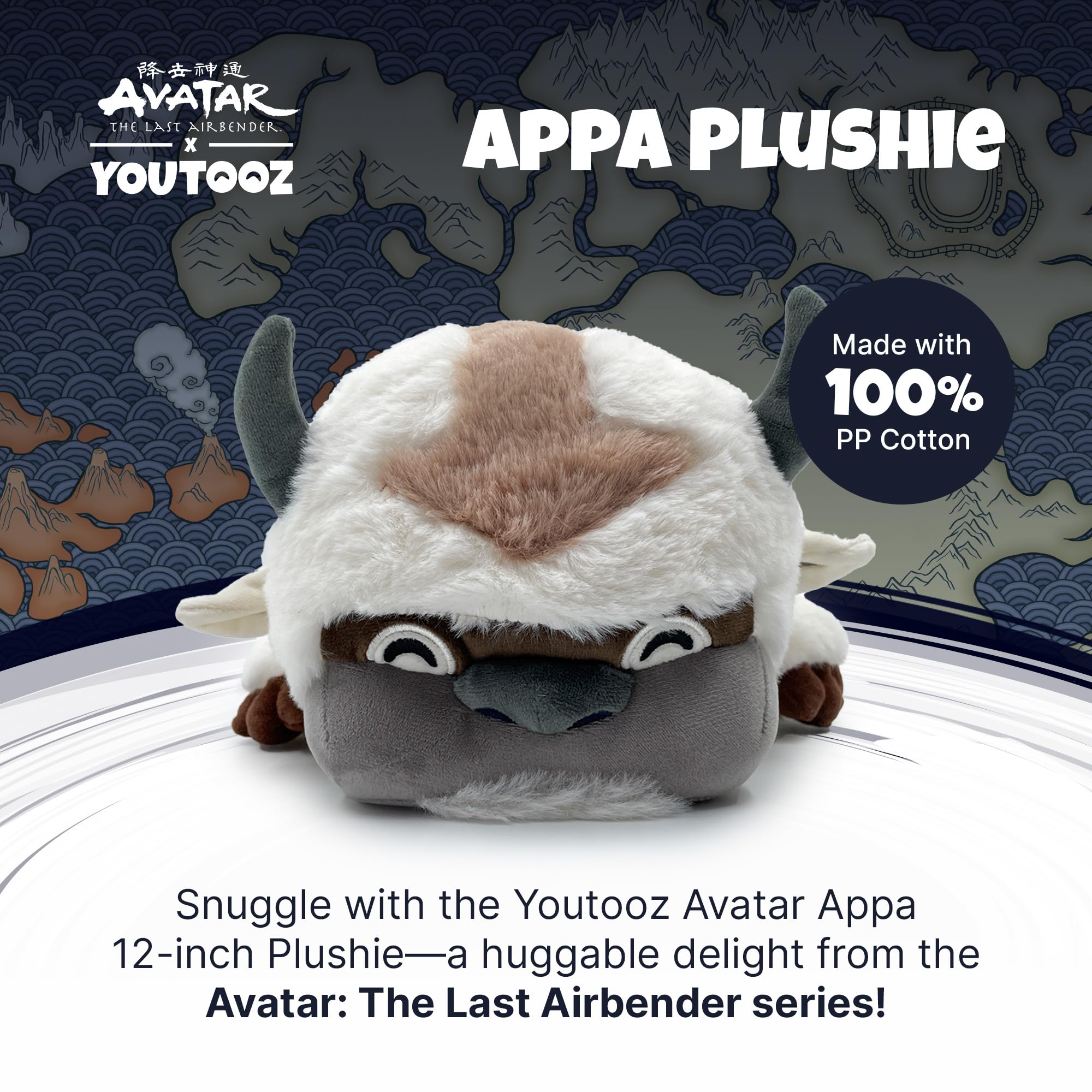 Youtooz 1 Ft Appa Plushie from Avatar The Last Airbender - Soft 100% Cotton Stuffed Collectible