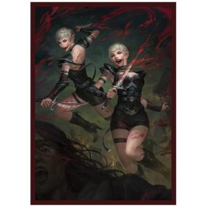 brylle and lahvi - blood-crazed twins - 100 matte card sleeves (fn29s-r) - fantasy north