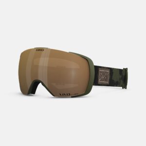 giro contact snow goggles 2023 - trail green clouddust frame with vivid petrol/vivid infrared lens large