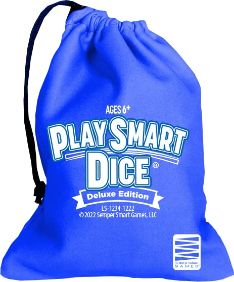 PlaySmart Dice Deluxe: Sharpen Math Skills at Home and On The Go with Uniquely Numbered Math Dice and 11 Fun Math Games That Help Kids Master Mental Math. Perfect Travel Game!