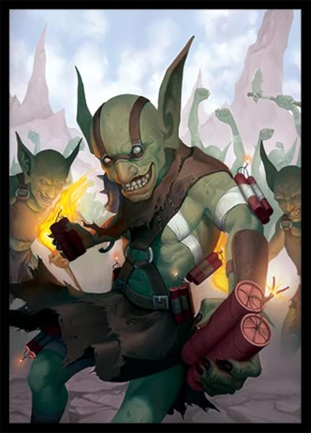 Krazz - Goblin Bomber - 100 Card Sleeves (FN4S-B) - Fantasy North (Matte)