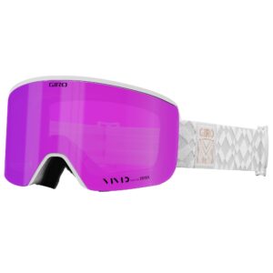 giro ella ski goggles - snowboard goggles for women - white limitless strap with vivid pink/vivid infrared lenses