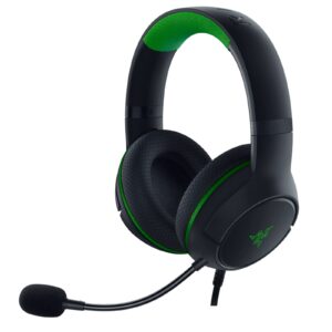 razer kaira x wired headset for playstation 5, pc, mac & mobile devices: triforce 50mm drivers, hyperclear cardioid mic, flowknit memory foam ear cushions, on-headset controls - white/black (renewed)