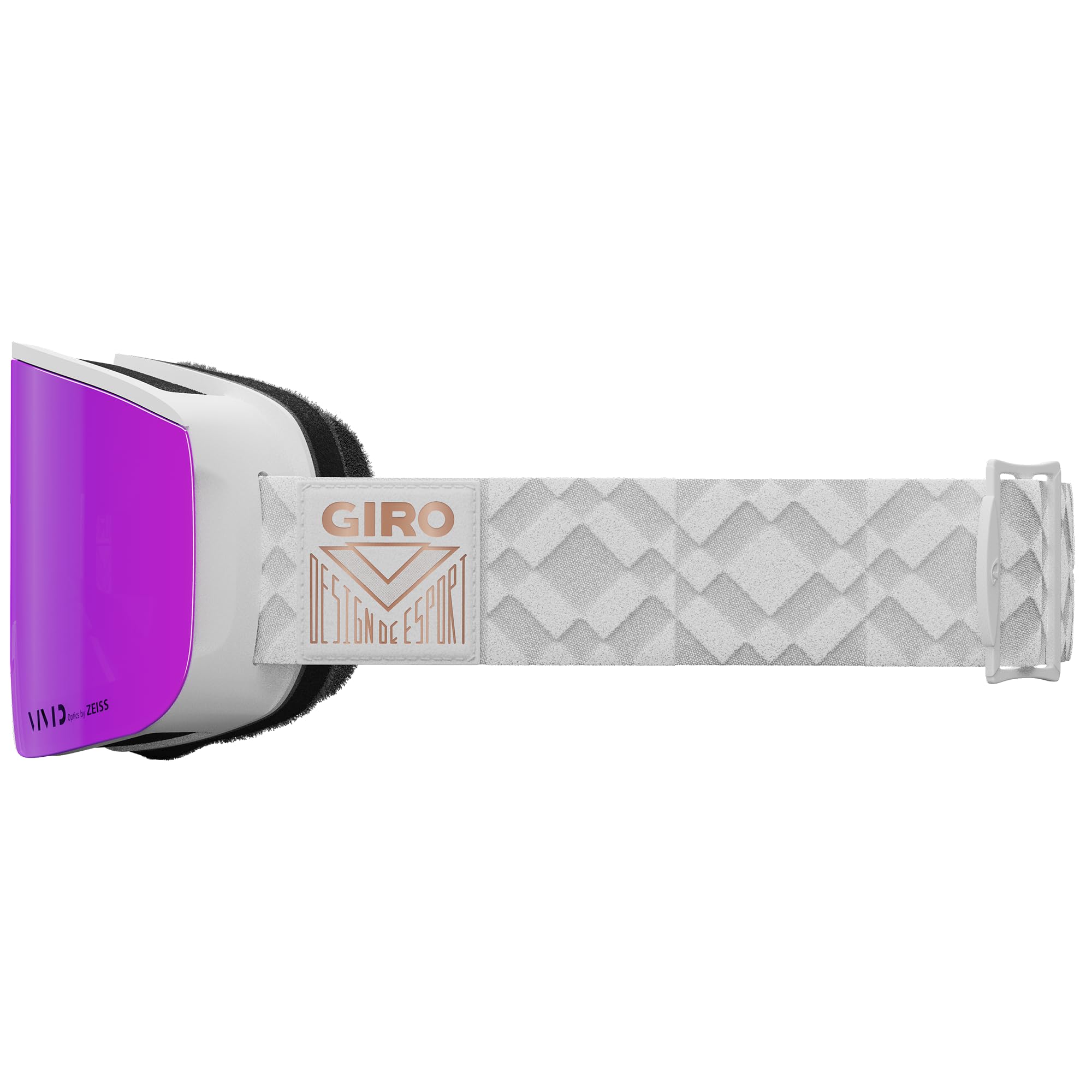 Giro Ella Ski Goggles - Snowboard Goggles for Women - White Limitless Strap with Vivid Pink/Vivid Infrared Lenses