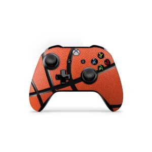 zoomhitskins controller skin compatible with x1 s and x1 x, vinyl sticker technology, basketball sports orange, durable, 1 skin, made in the usa