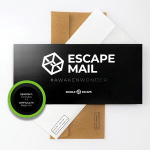 escape mail: starter bundle - episodes 1 & 2. gripping escape room game in an envelope, immersive storyline the family will love or for date night, age 10+ (beginner)