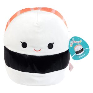 squishmallows 10-inch solenn the salmon sushi - official jazwares plush - collectible soft & squishy stuffed animal toy - gift for kids, girls & boys