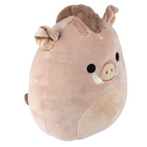 Squishmallows Original 10-Inch Warren The Boar - Official Jazwares Plush - Collectible Soft & Squishy Stuffed Animal Toy - Add to Your Squad - Gift for Kids, Girls & Boys