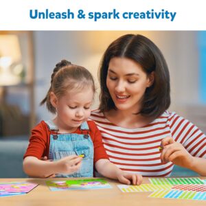 Skillmatics Art Activity - Dot It Unicorns & Princesses, No Mess Sticker Art for Kids, Craft Kits, DIY Activity, Gifts for Boys & Girls Ages 3, 4, 5, 6, 7, Travel Toys