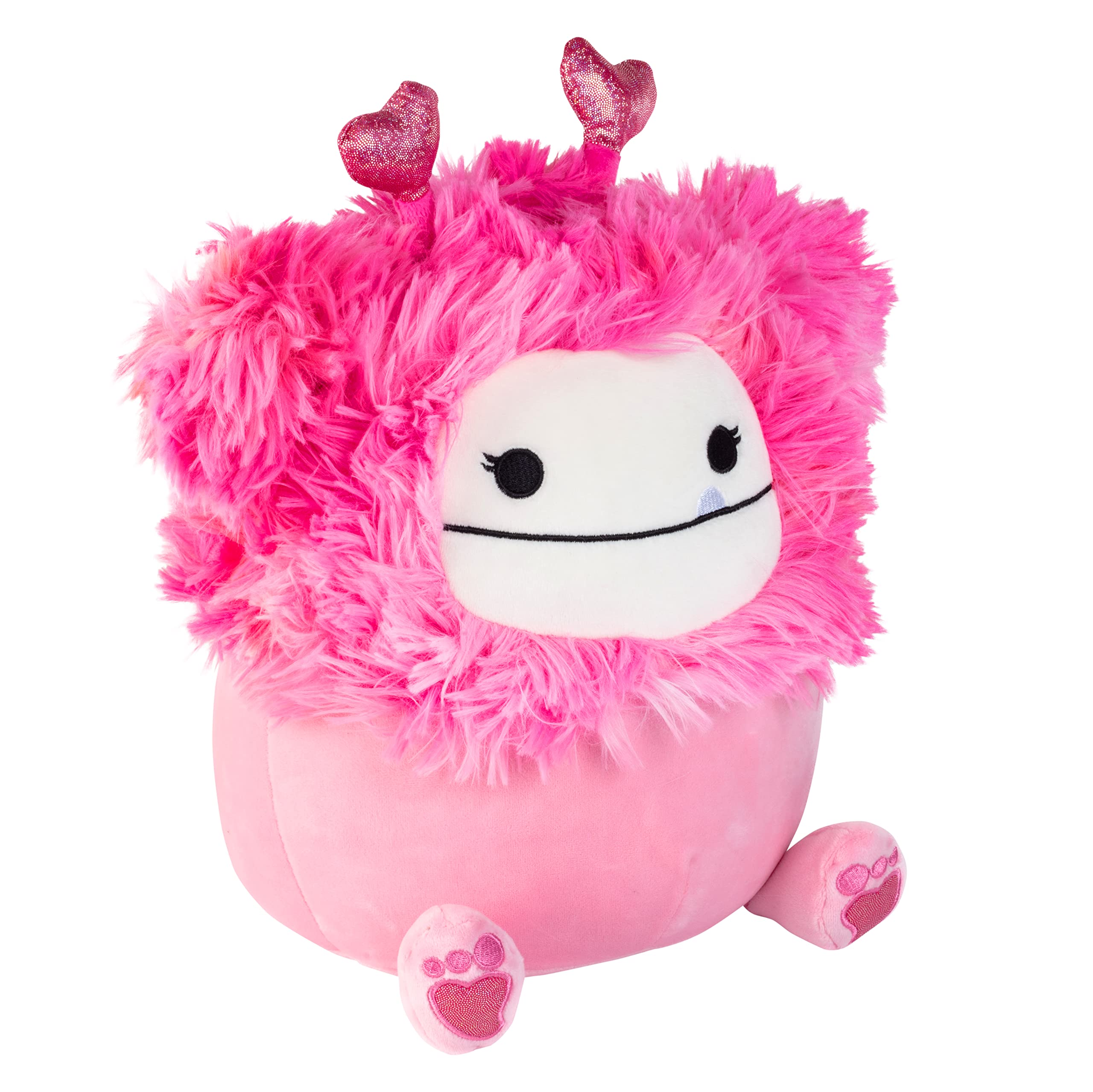 Squishmallows Original 10-Inch Caparinne The Pink Bigfoot - Official Jazwares Plush - Collectible Soft & Squishy Big Foot Stuffed Animal Toy - Add to Your Squad - Gift for Kids, Girls & Boys