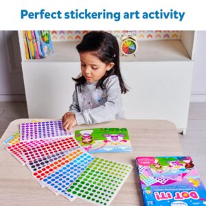 Skillmatics Art Activity - Dot It Unicorns & Princesses, No Mess Sticker Art for Kids, Craft Kits, DIY Activity, Gifts for Boys & Girls Ages 3, 4, 5, 6, 7, Travel Toys