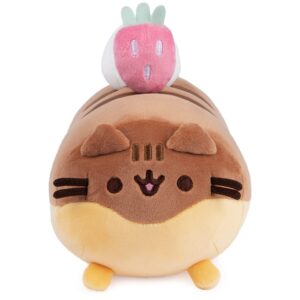 GUND Pusheen Éclair Squisheen Plush, Stuffed Animal for Ages 8 and Up, Brown/Yellow, 11”