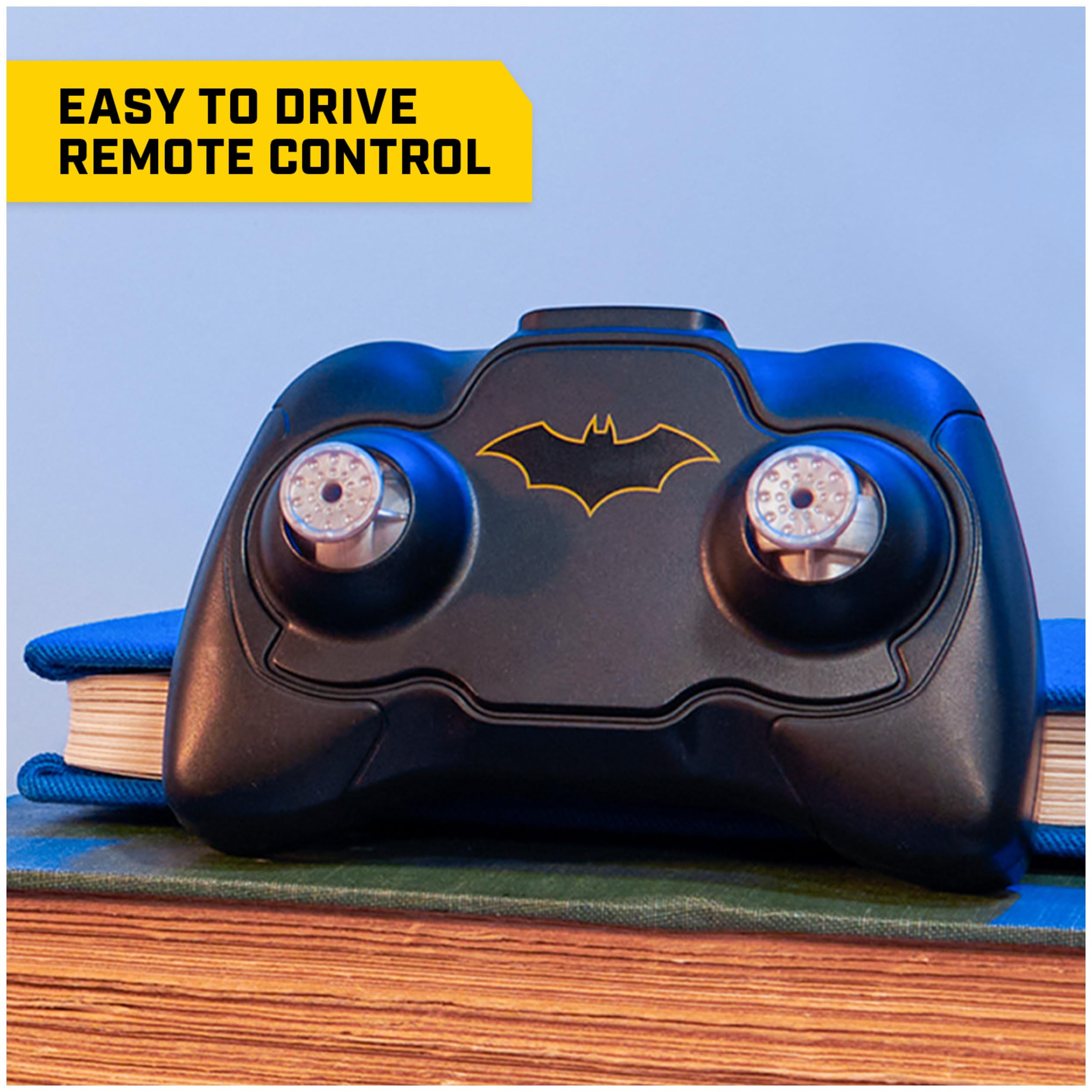 DC Comics, Batman Batmobile Remote Control Car, Easy to Drive, Compatible with Batman Figures, Kids Toys for Boys and Girls Ages 4 and Up