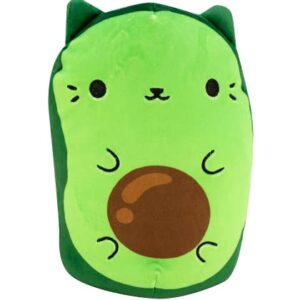 Cats vs Pickles - Jumbo - AvoCatO - 8" Super Soft and Squishy Bean-Filled Weighted Stuffed Animals - Great for Kids, Boys, & Girls - Collect as Desk Pets, Fidget Toys, or Sensory Toys. (V1066)