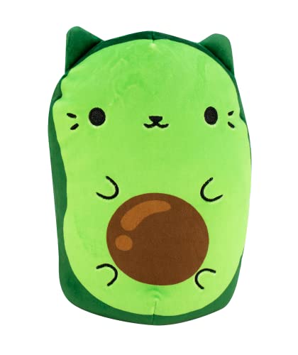 Cats vs Pickles - Jumbo - AvoCatO - 8" Super Soft and Squishy Bean-Filled Weighted Stuffed Animals - Great for Kids, Boys, & Girls - Collect as Desk Pets, Fidget Toys, or Sensory Toys. (V1066)