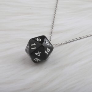 ENSIANTH Dungeon Master Gift DND Player Gift DND Inspiration Necklace Dungeons Lover Gift D&D Players Gift Gamer Gift (Dungeon ne)