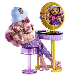 Monster High Doll & Playset, Clawdeen Wolf Boo-tique Studio with Fashion Accessories, 20+ Pieces for Mix-&-Match Outfits