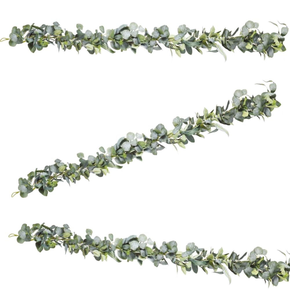 Amscan 9915626 Botanical Celebration Foliage Garland, Decorations, Gold