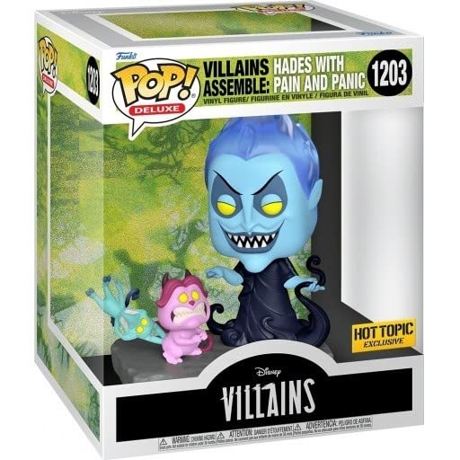 Funko POP! Deluxe Disney Villains Assemble: Hades with Pain and Panic 1203 Exclusive