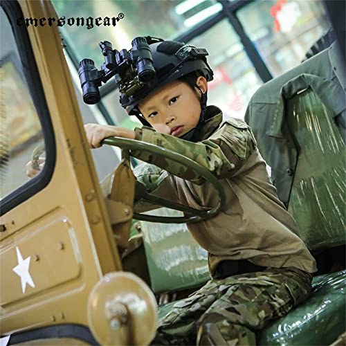 EMERSONGEAR Tactical Airsoft Kids Uniform,Boys Soldier Pants and Shirt,Children BDU Hunting Military Camouflage Combat Suit (7 Years)