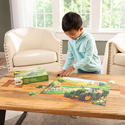 John Deere Farm Kids Puzzle - Kids and Toddler Puzzle with Large Durable Pieces - Toddler Learning Toys for Early Childhood Development - Kids Puzzles - 70 Piece - Puzzle for Kids Ages 4 and Up