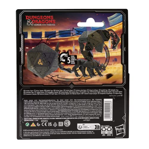 Dungeons & Dragons Honor Among Thieves D&D Dicelings Displacer Beast Collectible D&D Monster Dice Transforming Giant d20 Action Figures Role Playing Dice