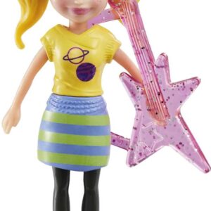 Polly Pocket Travel Toy with Two (3-inch) Dolls & 25 Accessories, Outer Space Fashion Pack with 2 Glow-in-The-Dark Pieces