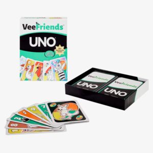 mattel creations veefriends uno card game