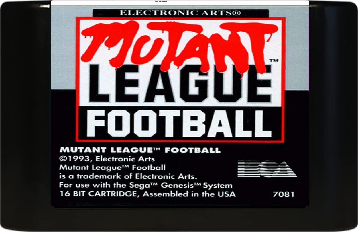 Mutant League Football (Sega Genesis/Megadrive) - Reproduction Video Game Cartridge with Case and Manual