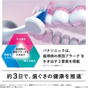 Panasonic EW-DP56 Doltz High Grade Model with Bluetooth Electric Toothbrush AC100-240V Shipped from Japan Released in 2022 (Sliver)