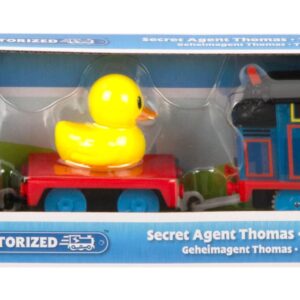 Thomas & Friends Motorized Toy Train Secret Agent Thomas Battery-Powered Engine with Cargo for Preschool Pretend Play Kids Ages 3+ Years