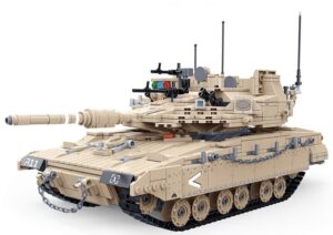 general jim's israeli merkava mk 4m main battle tank building block set – 1,540 pieces – detailed medium tank model compatible with major brands