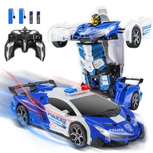 id gerilla remote control car, one button deformation & led light & 360 degree rotating drifting