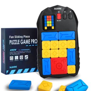 lagerstroemia super slide games, puzzle games - with 500+ levels, electronic brain games - stem learning games, brain teaser puzzle fun for all ages(battery included)