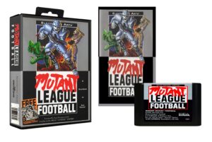 mutant league football (sega genesis/megadrive) - reproduction video game cartridge with case and manual