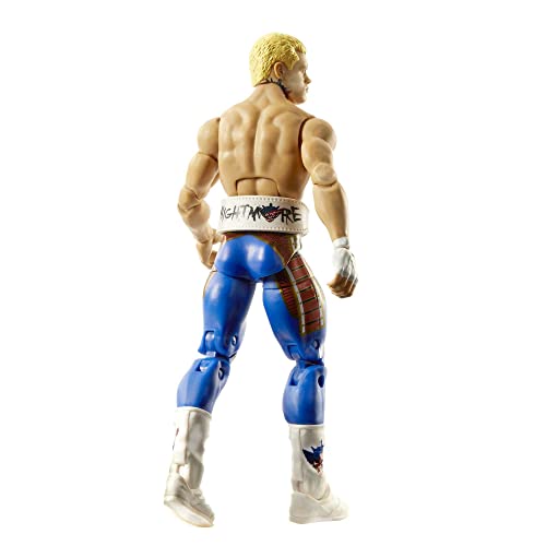 Mattel WWE Cody Rhodes Elite Collection Action Figure, Deluxe Articulation & Life-like Detail with Iconic Accessories, 6-inch