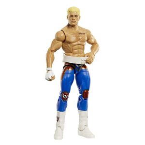 Mattel WWE Cody Rhodes Elite Collection Action Figure, Deluxe Articulation & Life-like Detail with Iconic Accessories, 6-inch