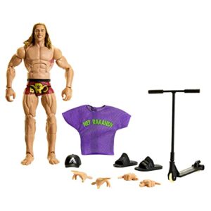 mattel wwe riddle elite collection action figure, deluxe articulation & life-like detail with iconic accessories, 6-inch