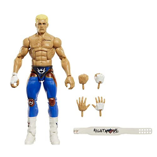 Mattel WWE Cody Rhodes Elite Collection Action Figure, Deluxe Articulation & Life-like Detail with Iconic Accessories, 6-inch