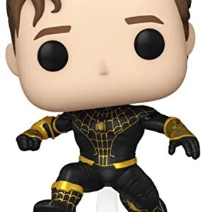 Funko Pop Marvel's Spiderman No Way Home: (Black/Gold) (Unmasked) Figure (AAA Anime Exclusive)