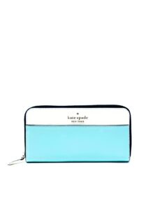 kate spade staci large continental wallet saffiano leather poolside multi