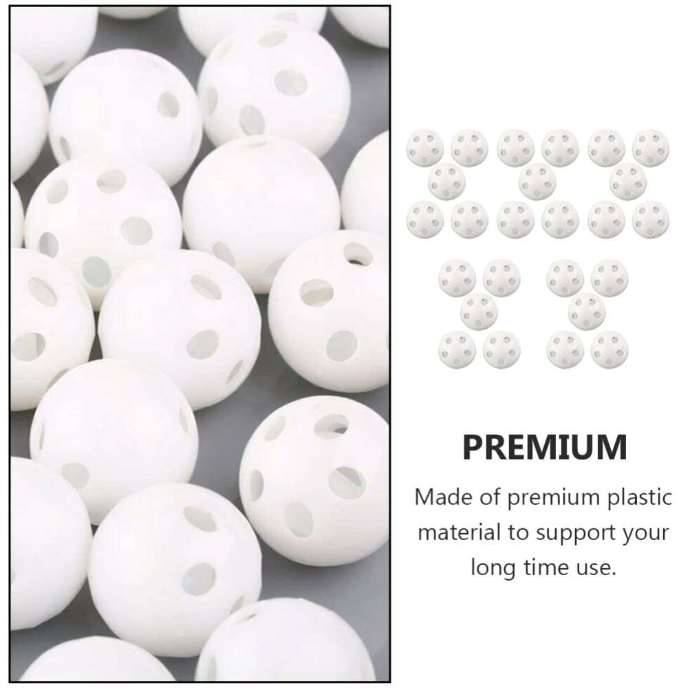 Toyvian 50PCS Rattle Balls Inserts Round Doll Noise Maker Repair Fix Toy Rattle Noise Maker Squeaker Replacement Rattle Insert Crafts Accessories 24mm