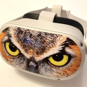 Owl Decal for Meta/Oculus Quest 2 VR Headset - Glossy Vinyl Sticker