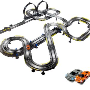 18.1m electric race track powered slot car race track set super loop speedway slot car for boys over 8 years old