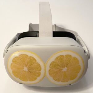 Lemons Decal for Quest 2 VR Headset - Meta/Oculus - Glossy Vinyl Sticker