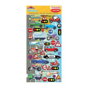 kids' decoration board - vehicles - 3d stickers