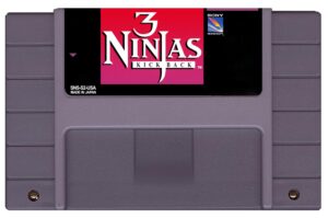 3 ninjas kick back (super nintendo, snes) – reproduction video game cartridge