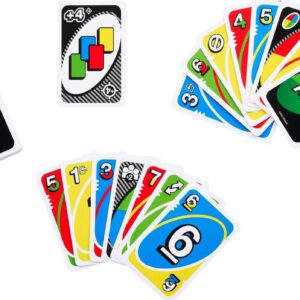 Mattel Games UNO Flex Card Game for Family Night Where Cards Change Color When Flexed in Collectible Tin Box