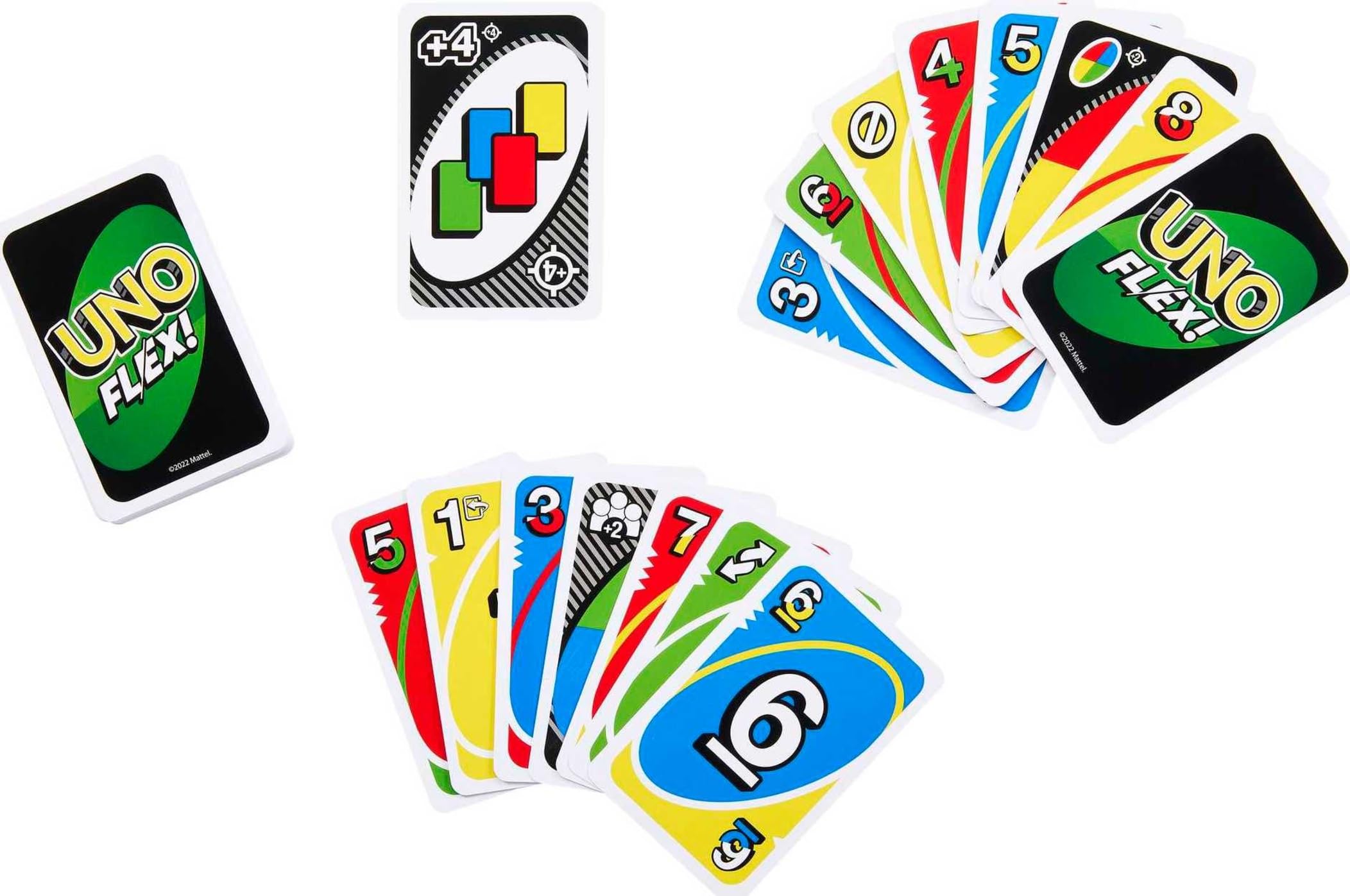 Mattel Games UNO Flex Card Game for Family Night Where Cards Change Color When Flexed in Collectible Tin Box